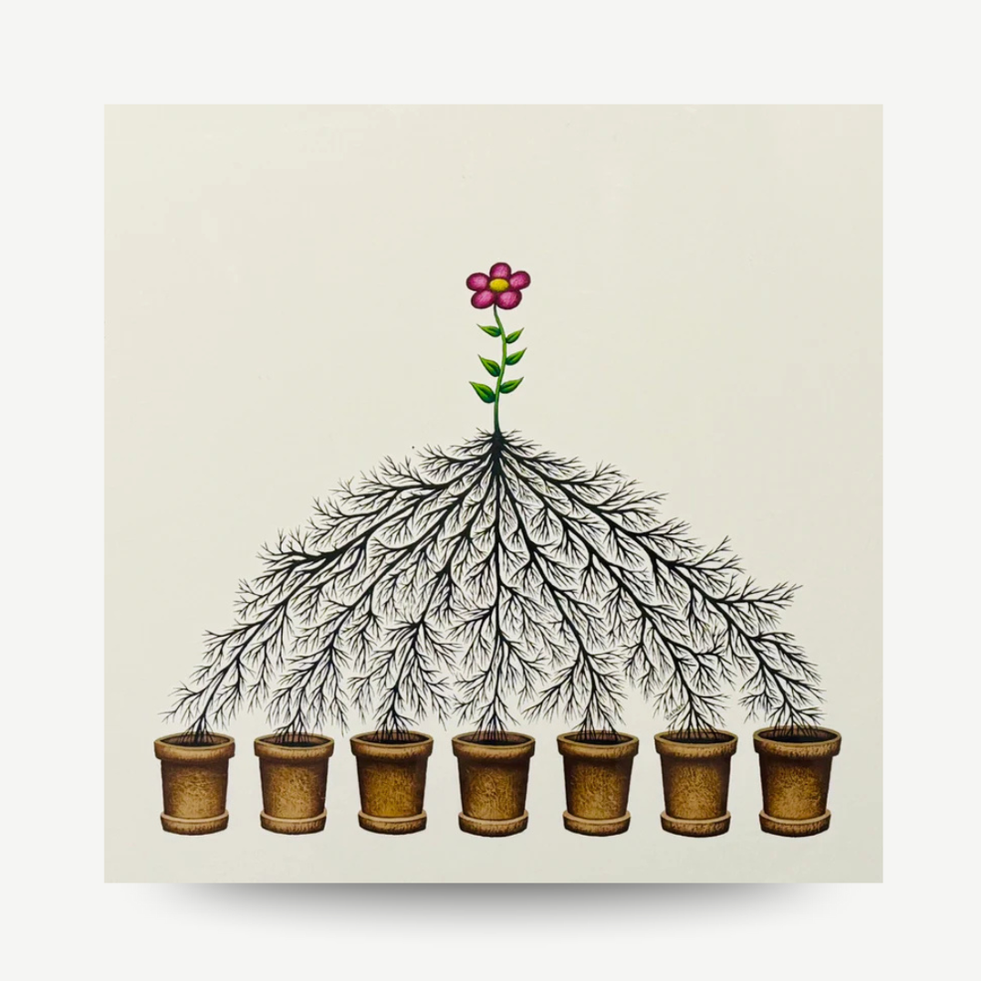 Dadara - Flower Pots (Original Painting) – Famous Amsterdam