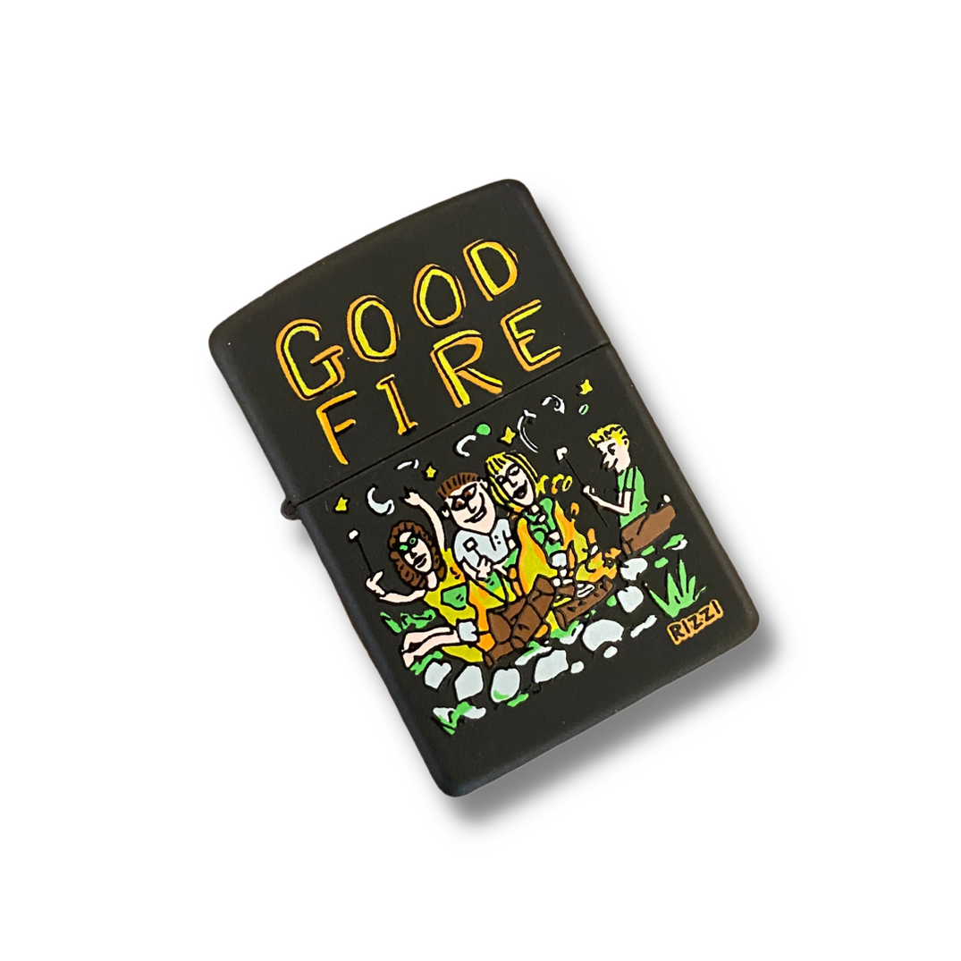 James Rizzi x Zippo - Good Fire/Bad Fire Zippo Lighter – Famous Amsterdam